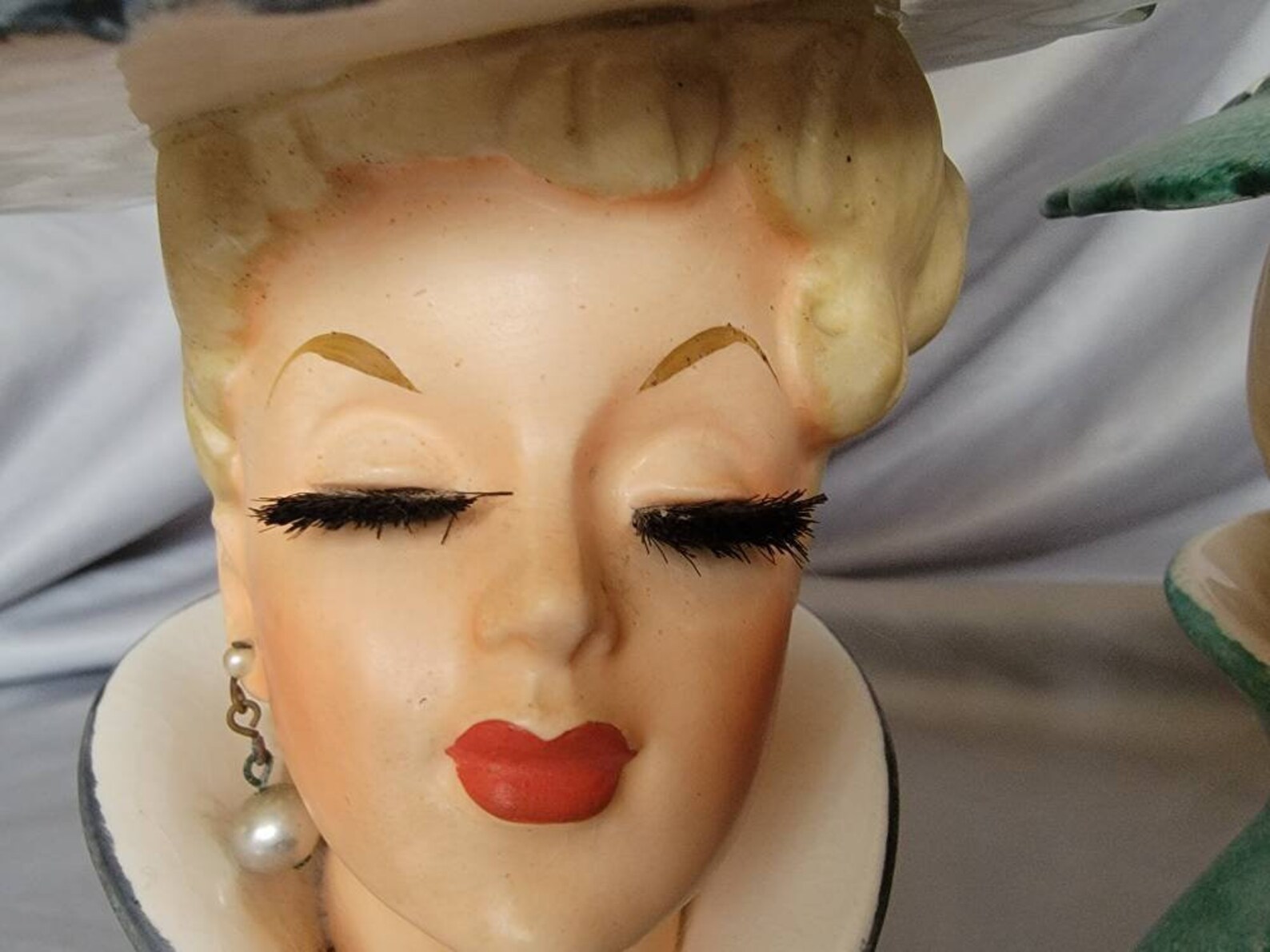 RARE PAIR Vintage Lady Head Vases NAPCO | Etsy