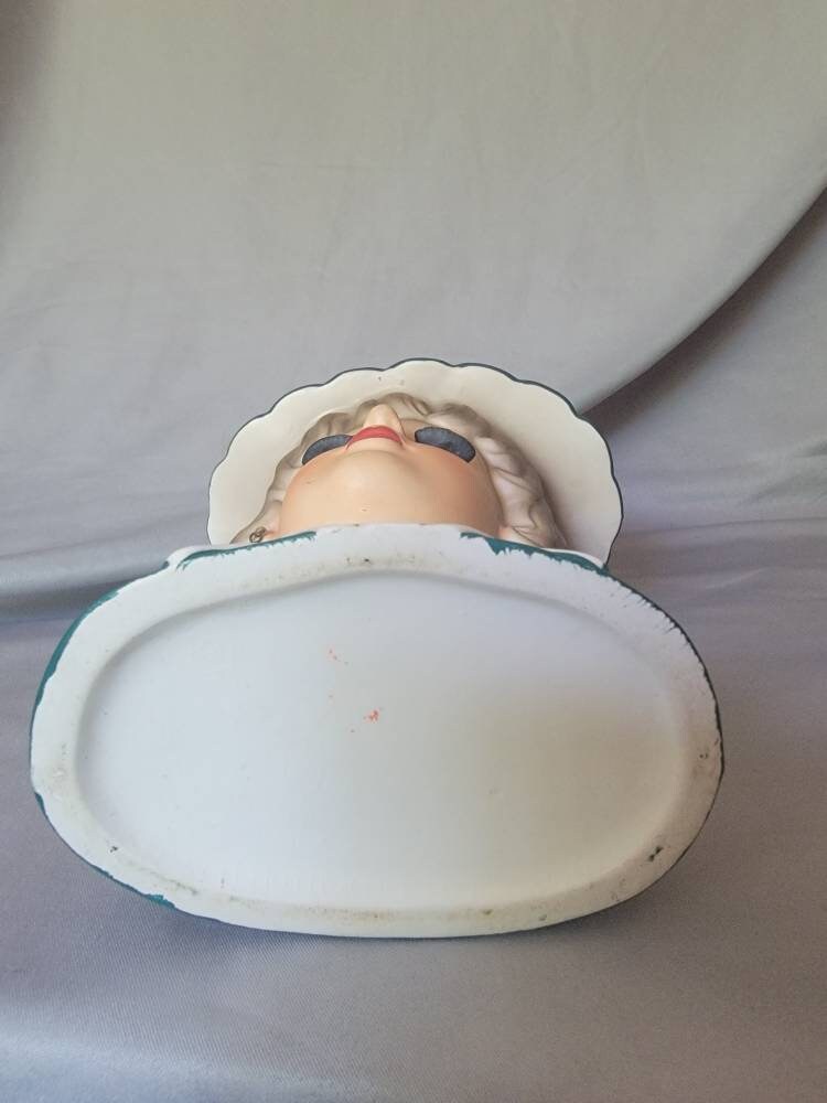 Rare Vintage Lady Head Vase - Etsy