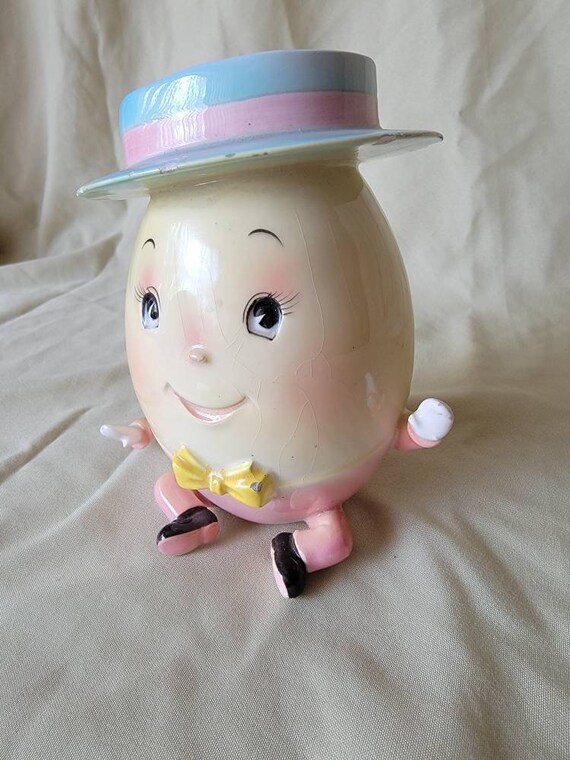Vintage Humpty Dumpty Head Vase - munimoro.gob.pe