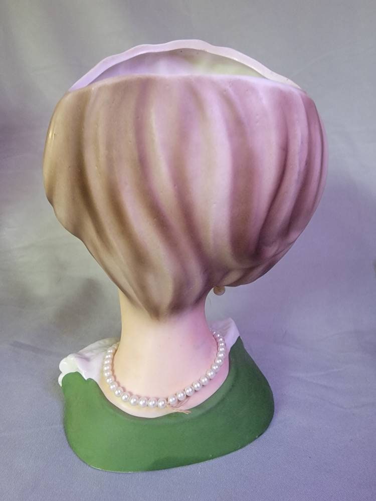 RARE Vintage Lady Head Vase K-1816 - Etsy