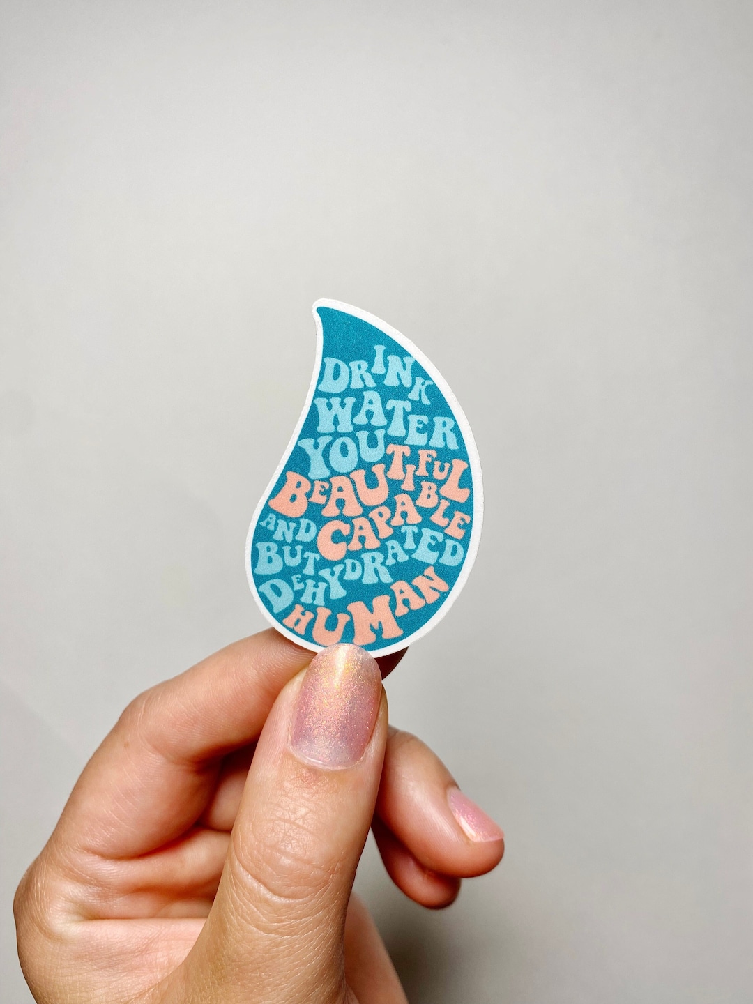 Drink Water Sticker - Etsy