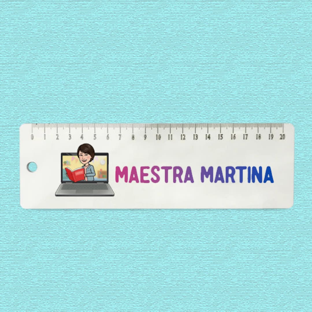 Teacher Avatar Ruler Customizable - Etsy