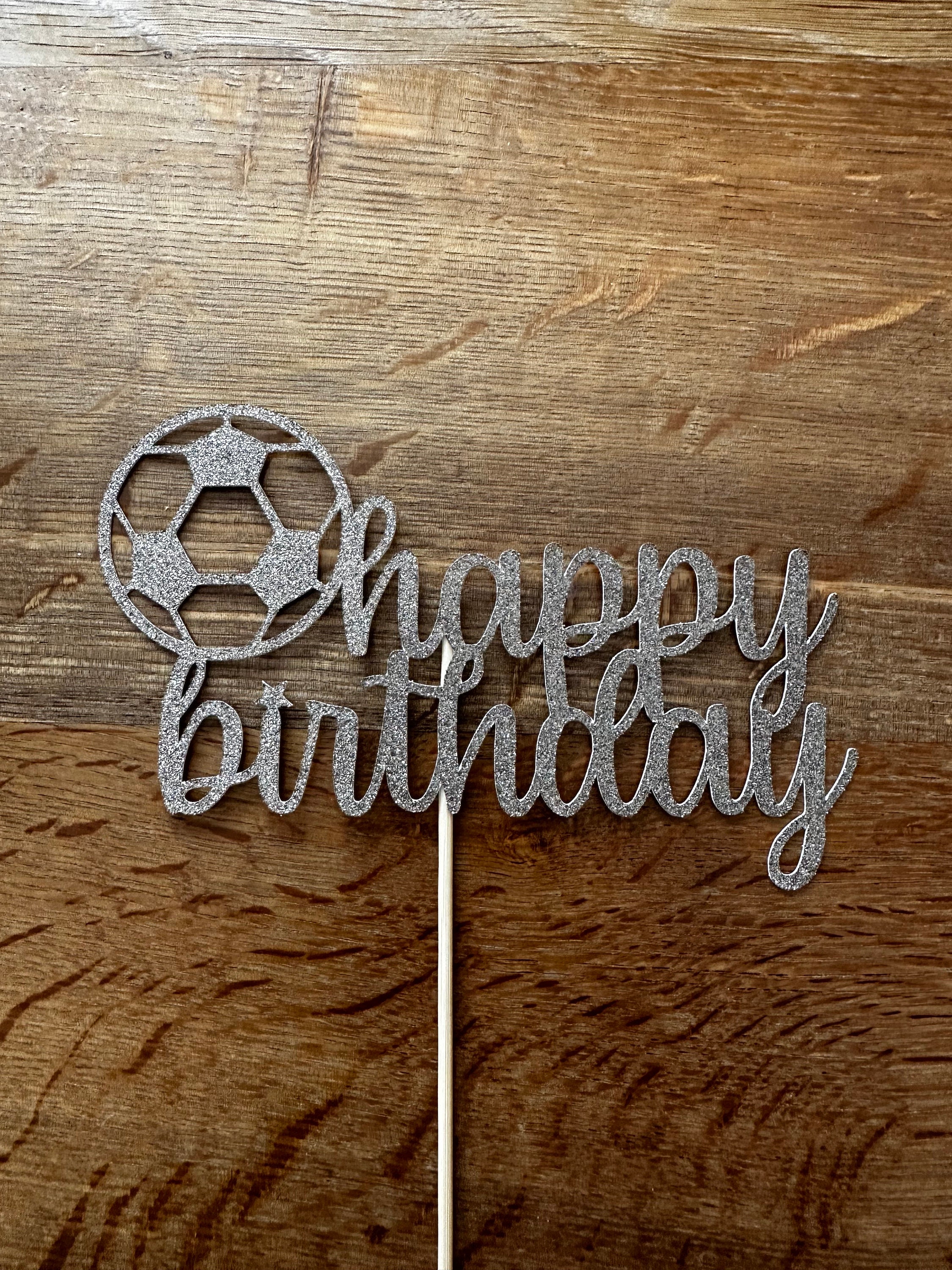 Soccer Player Cake Topper, Soccer Ball Cake Topper, Soccer Birthday ...