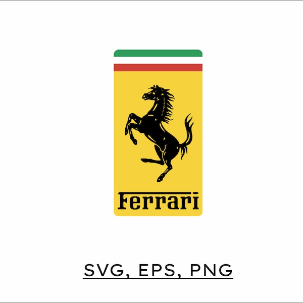 Ferrari Svg - Etsy