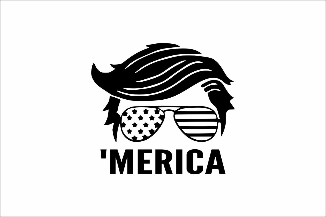 Trump Merica SVG, JPEG, PNG, Cricut, President Donald Trump, Trump Svg ...
