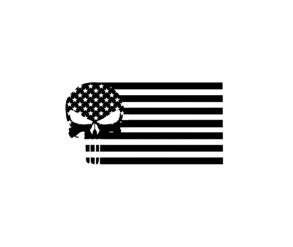 Punisher Flag Punisher Skull SVG PNG JPG | Etsy