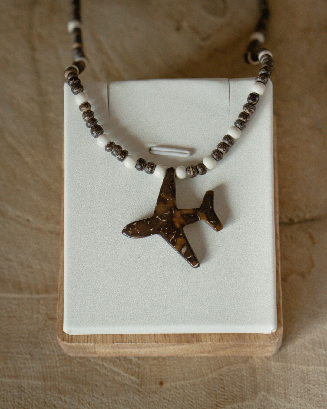 Handmade Coconut Shell Airplane Necklace Adjustable Natural - Etsy