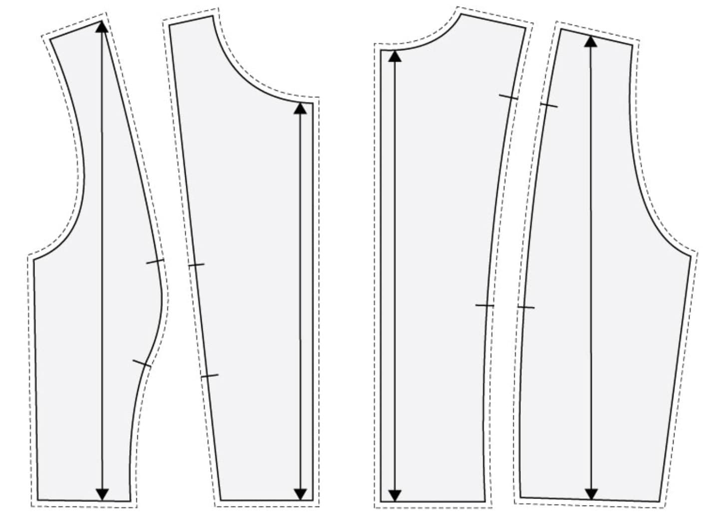 Custom Slopers Made With Your Measurements, Basic Pattern Blocks for ...