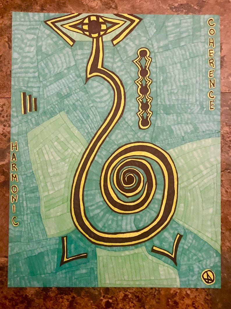Light Language Coded Art. Harmonic Coherence Codes. - Etsy