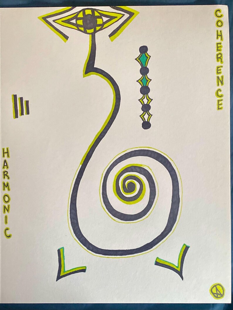 Light Language Coded Art. Harmonic Coherence Codes. - Etsy