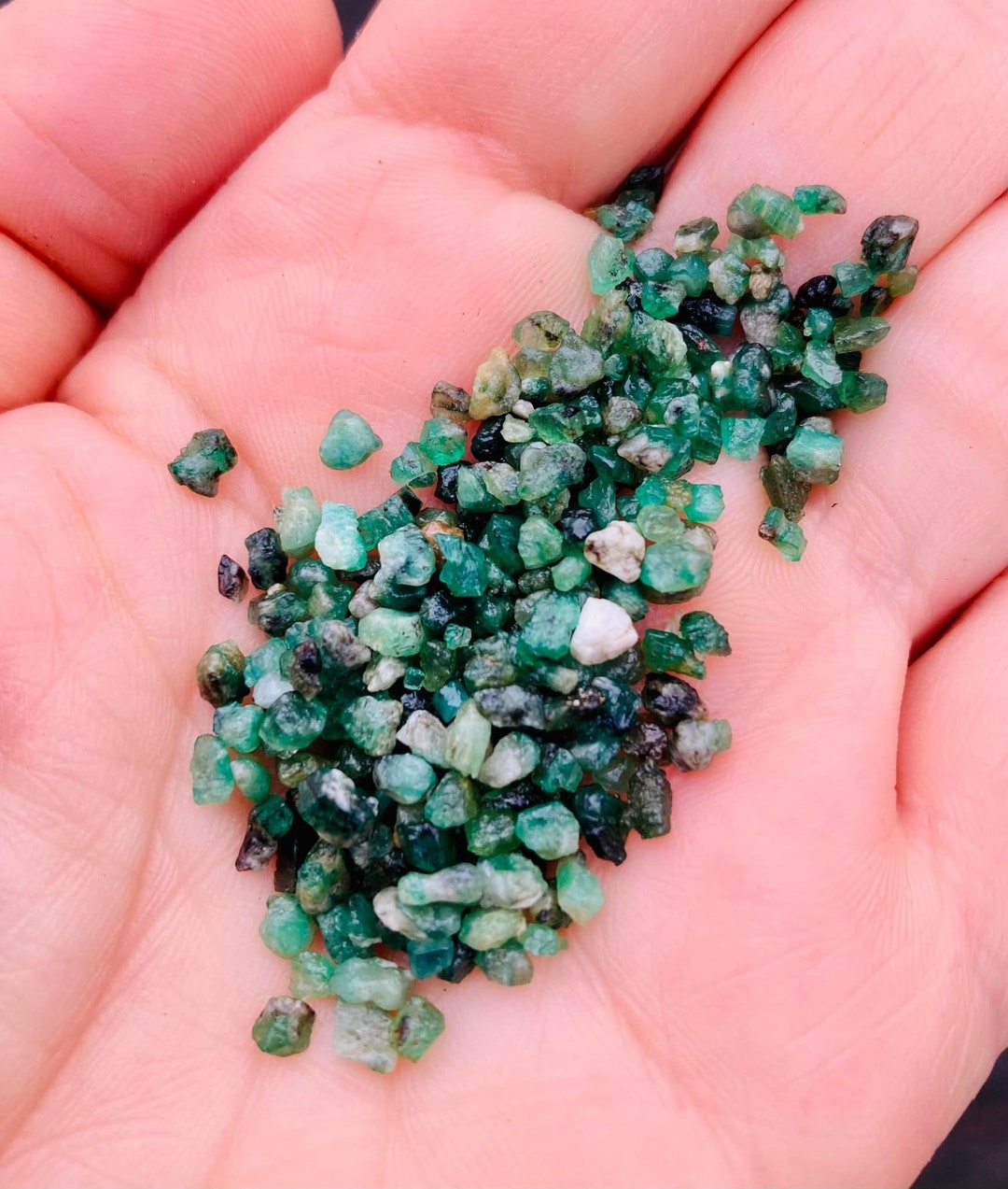 Crushed Emerald in Matrix - Etsy