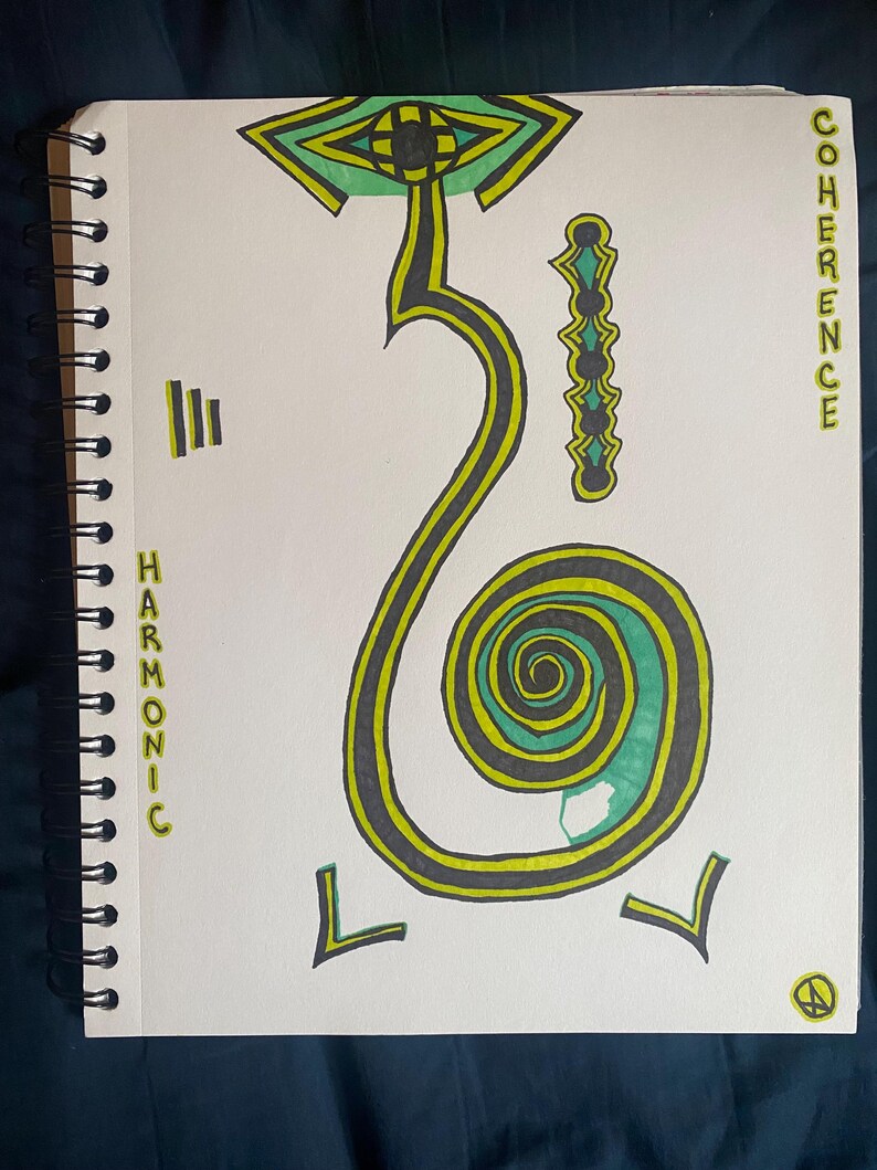 Light Language Coded Art. Harmonic Coherence Codes. - Etsy