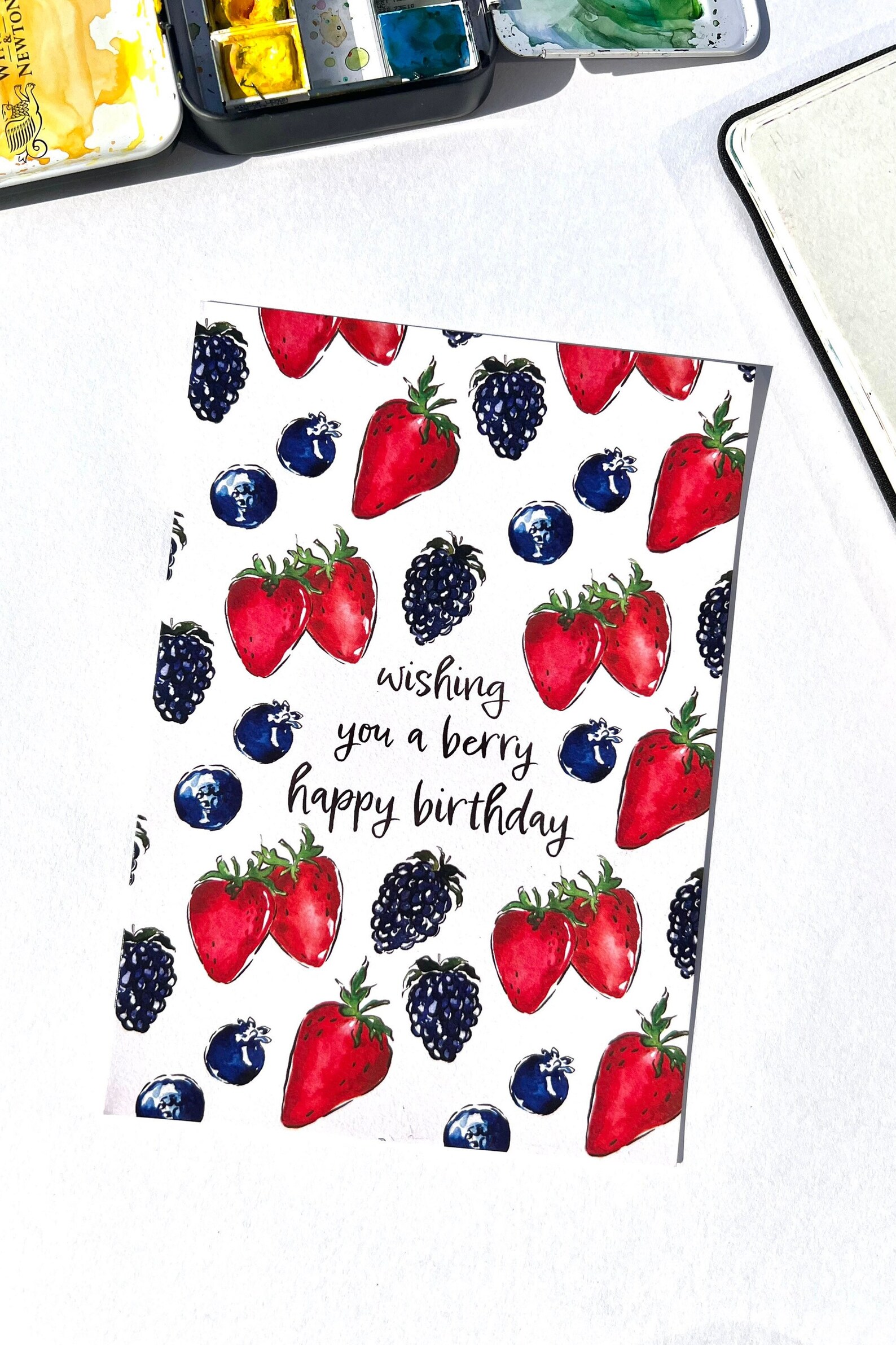 Birthday Card | Berries | Berry Lovers | Summer Birthdays | Strawberry ...