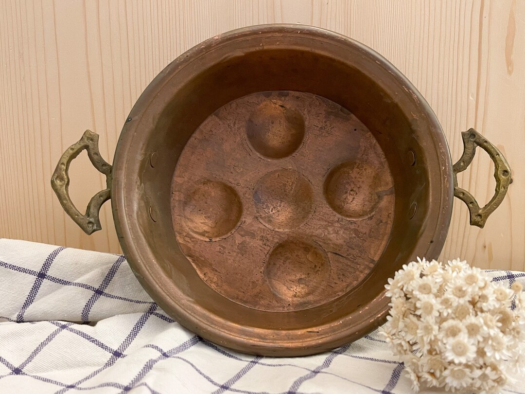 French Snail Pan on Copper Escargot Pan Vintage, Retro, Country House ...