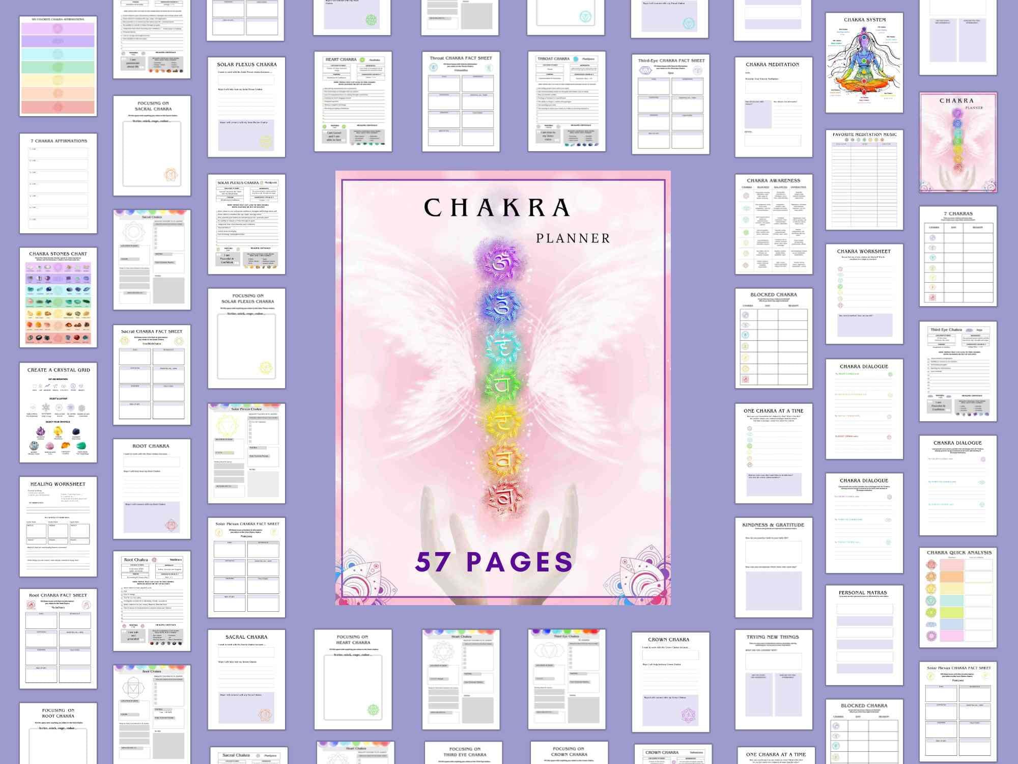Chakra Planner / Energy Healing / Chakra Balancing Tools / Planning ...