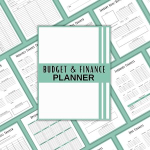 Finance Planner BUNDLE! Budget Planner Templates, Financial Savings ...