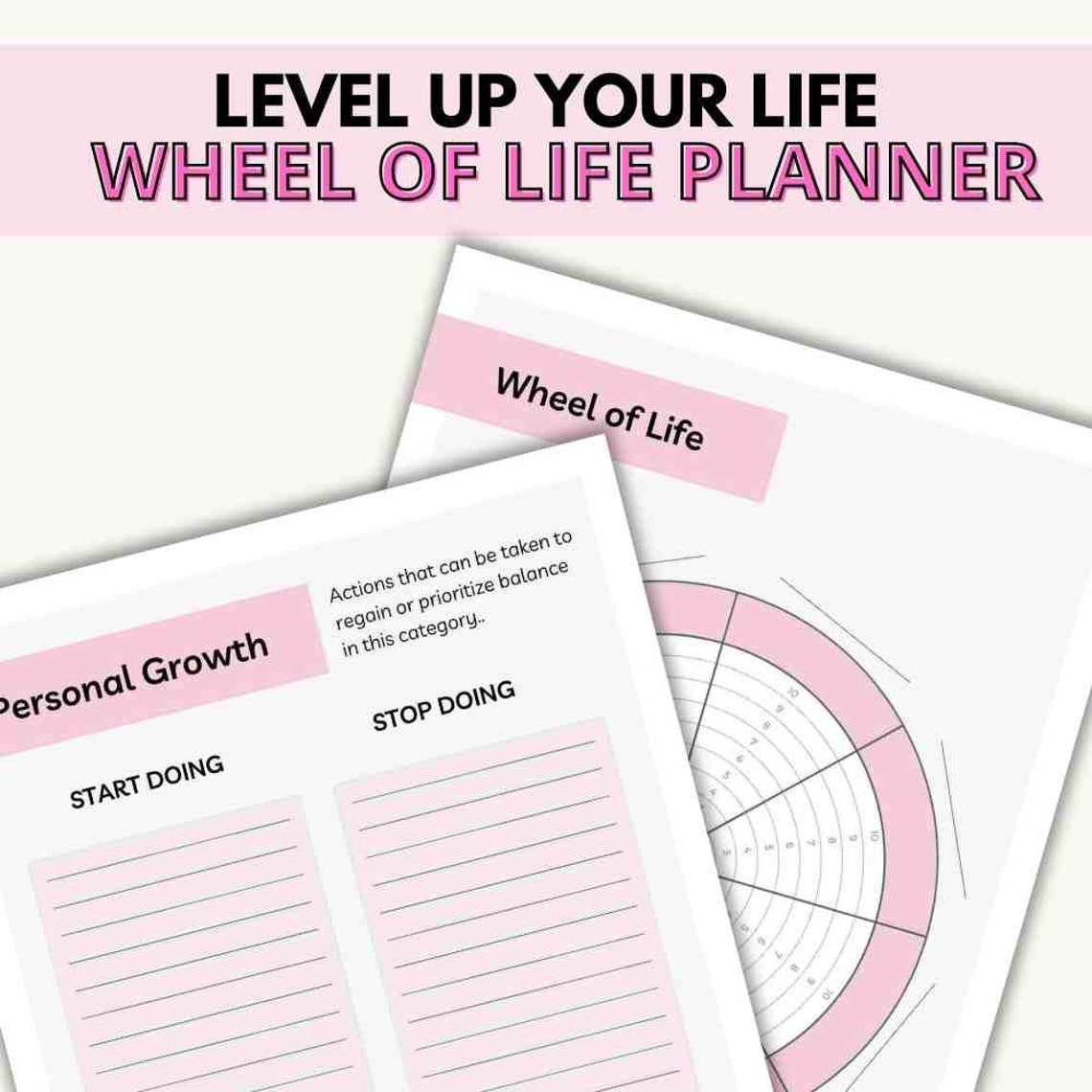 Wheel of Life Printable Planner Life Circle Self - Etsy