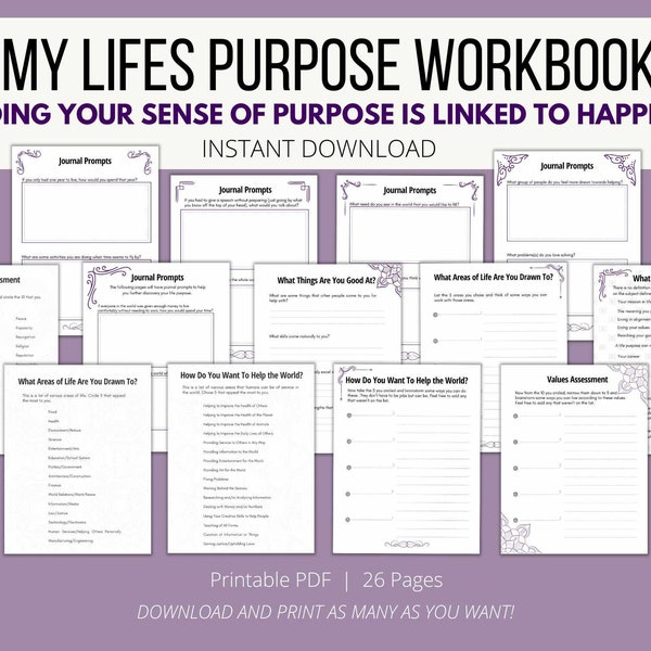 Purpose Planner - Etsy