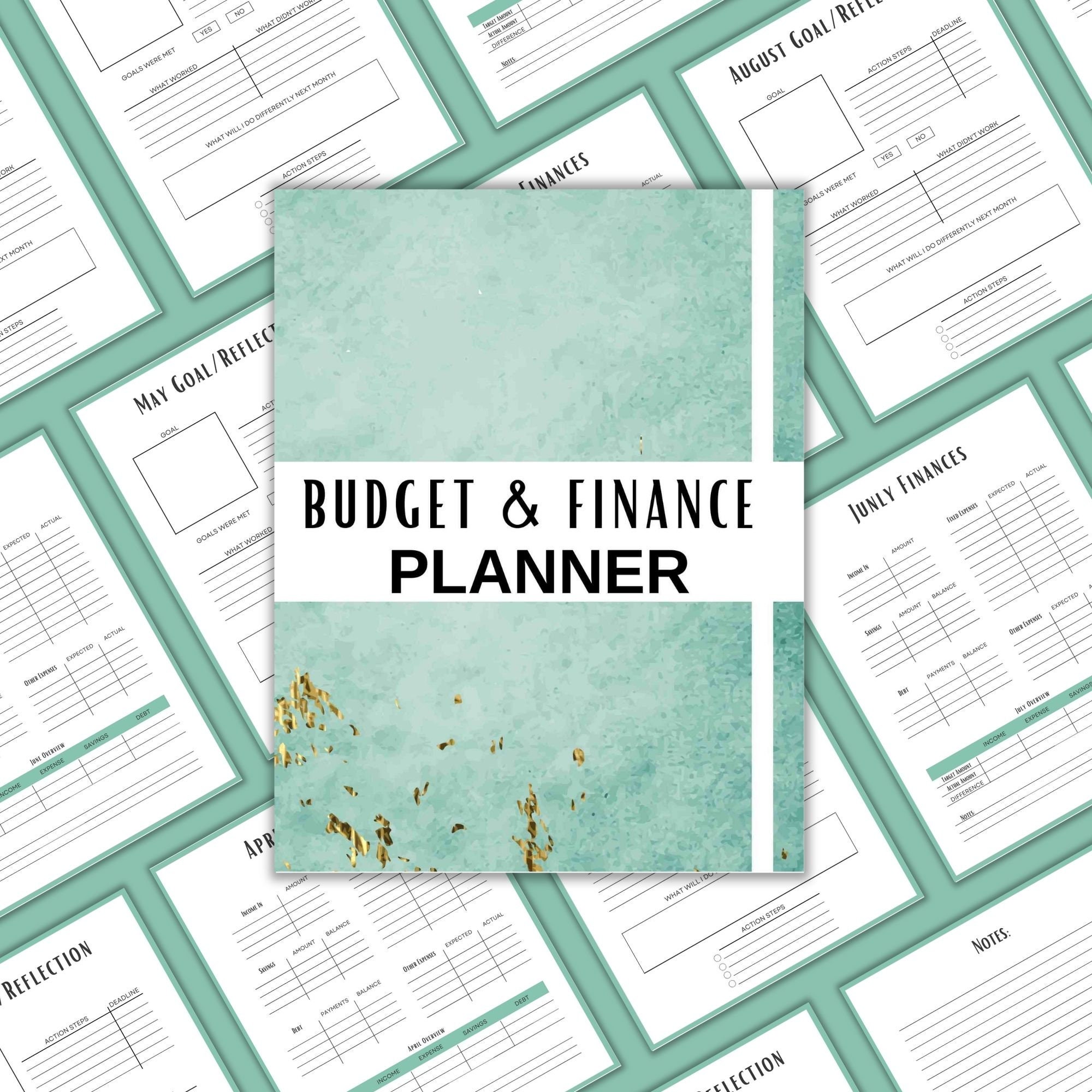 Finance Planner BUNDLE Budget Planner Templates, Financial Savings ...