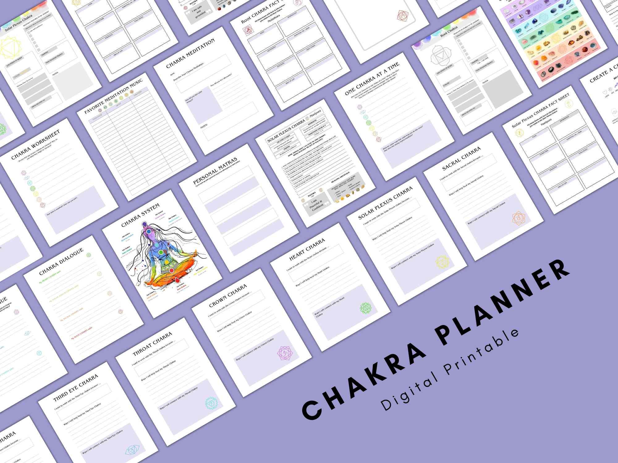 Chakra Planner / Energy Healing / Chakra Balancing Tools / Planning ...