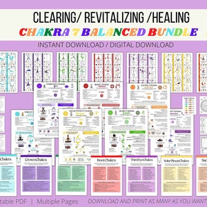 Chakra Cheat Sheets, Chart Guide, Printable Chakra Poster, Chakra Gift ...