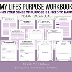 Find Your Life Purpose, Passion, Career Path, Soul Purpose, Printable ...