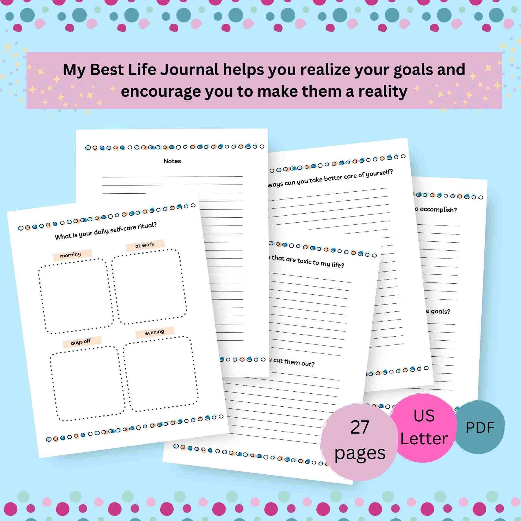 Live Your Best Life Journal - Etsy