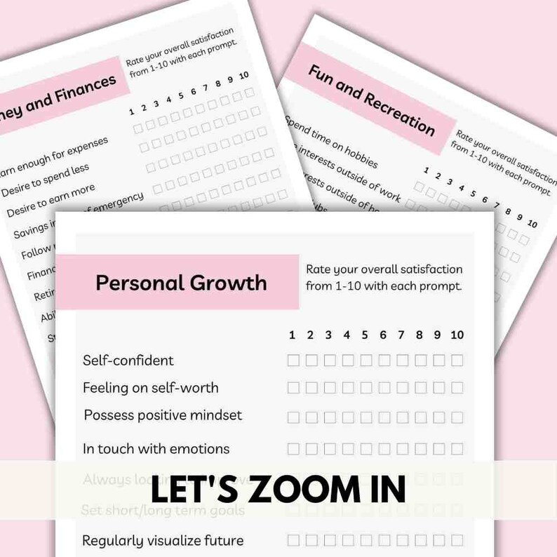 Wheel of Life Printable Planner, Life Circle, Self Improvement, Self ...