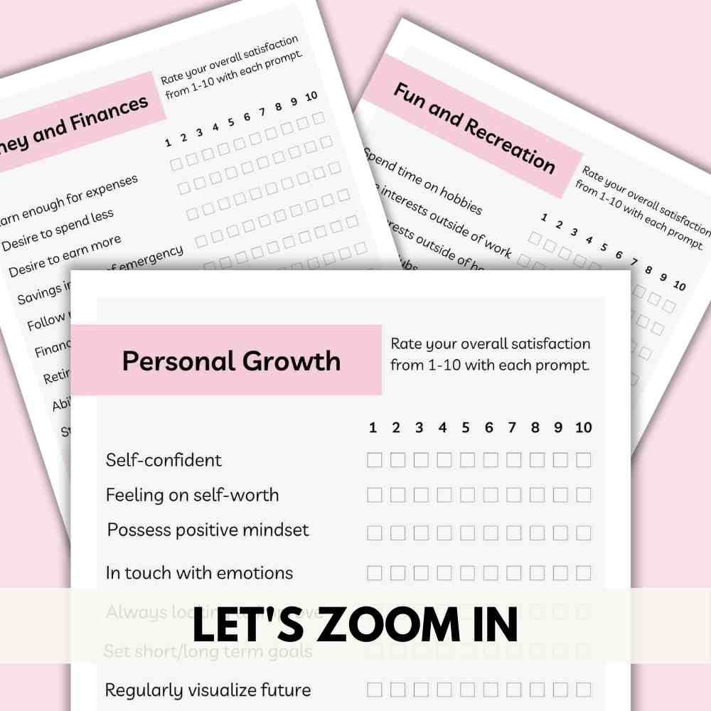 Wheel of Life Printable Planner, Life Circle, Self Improvement, Self ...