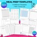 Editable Meal Planner in Canva | Canva Template Pack | Recipe Templates ...