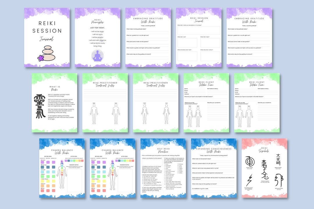 Reiki Practitioners Journal and Workbook | Balancing Chakras - Etsy UK