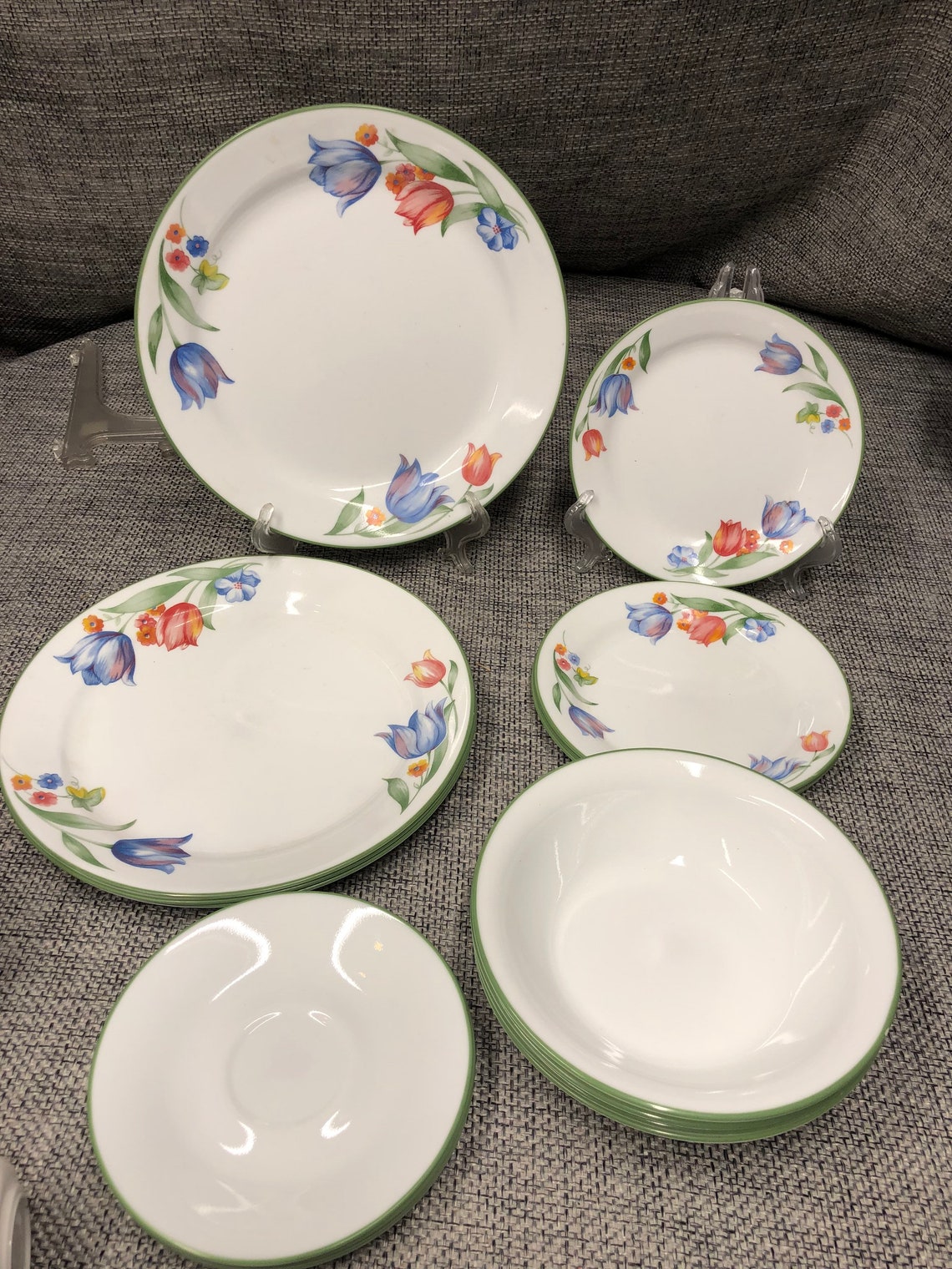 Corelle Corningware Fresh Cut Dinnerware Set: Plates, Bowls, Saucers - Etsy