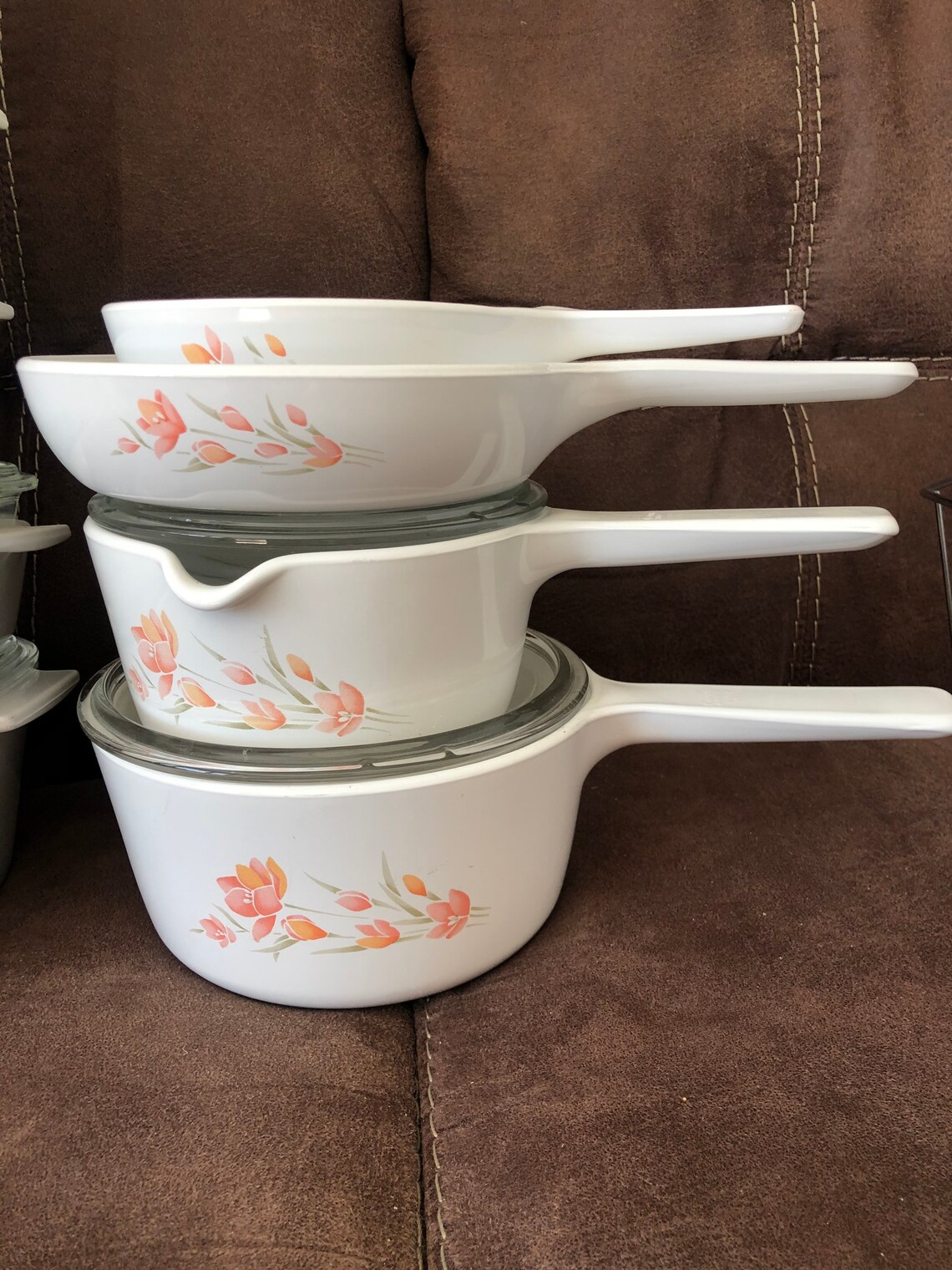 Corning Ware Peach Floral Dishes Various Sizes - Etsy