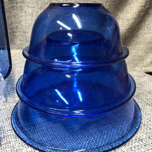 Vintage Pyrex Blue Bakeware Set: Casserole, Pie Plate, Loaf Pan - Etsy