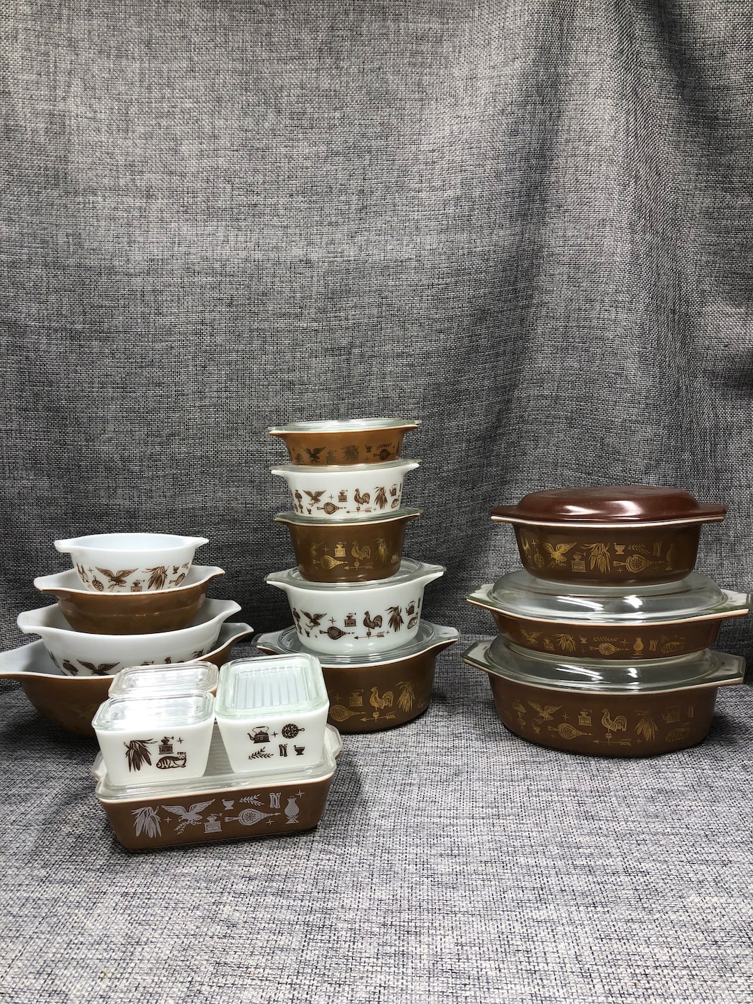 Pyrex Early American Casserole Dish, Cinderella, Fridges Dishes - Etsy