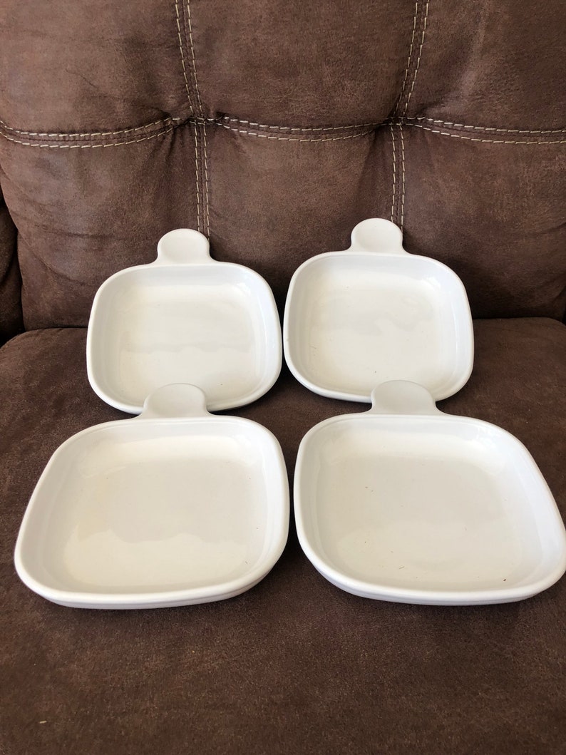 Corning Ware Serving Dishes Square Flat P-185-B Side Kicks P-140-B Grab ...