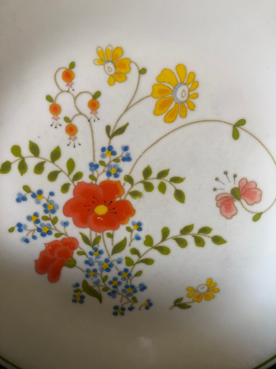 Corelle Wild Flower Dinner, Bread, Desert Plates, Saucer, Cereal Bowls ...