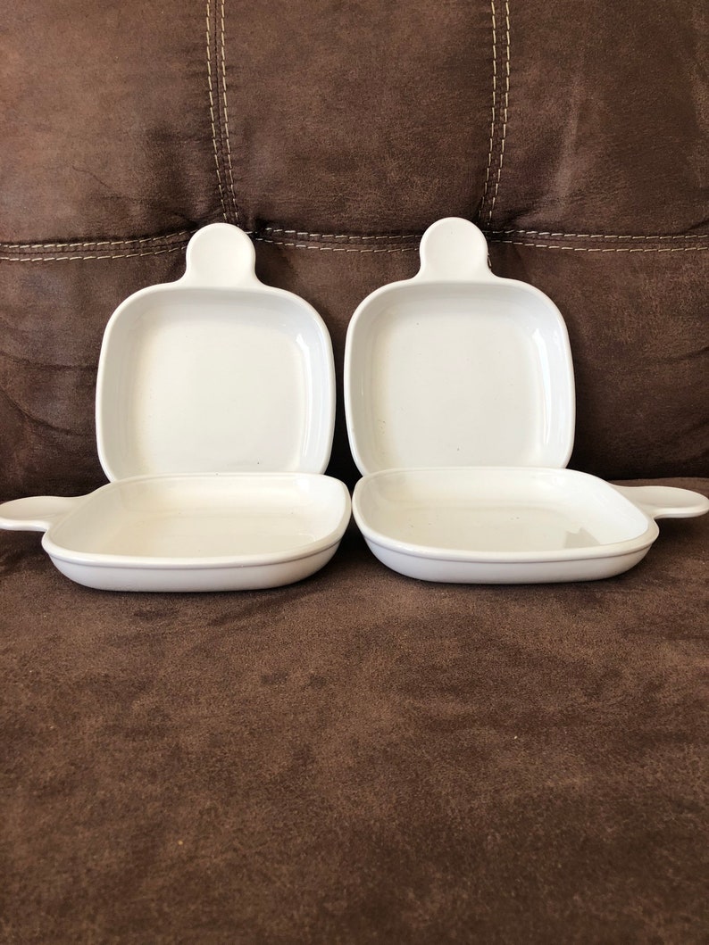 Corning Ware Serving Dishes Square Flat P-185-B Side Kicks P-140-B Grab ...