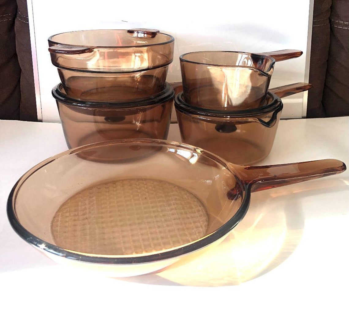 Vision Amber Cookware From 0.5L 1L 1.5L 2.5L 5L Pot Fry Pans | Etsy