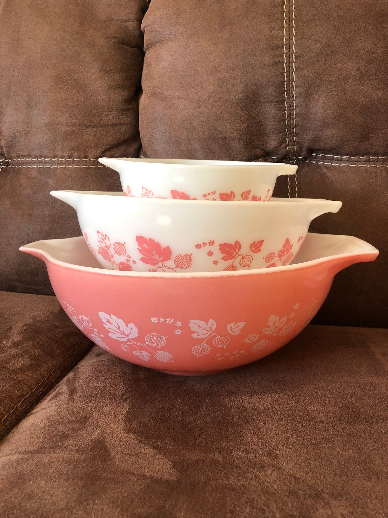 Pyrex Pink Gooseberry & Pink Casserole, Fridgies, Mixers, Divided Dish ...