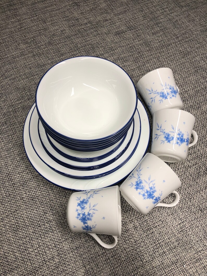 26 Pcs Corelle Impressions Celestial Blue Dinner Soup - Etsy