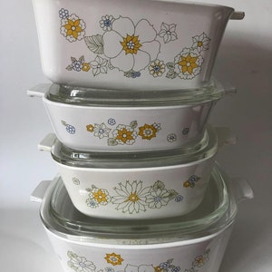 Corningware Yellow Flower Bouquet Floral Saucer to 4.5L - Etsy