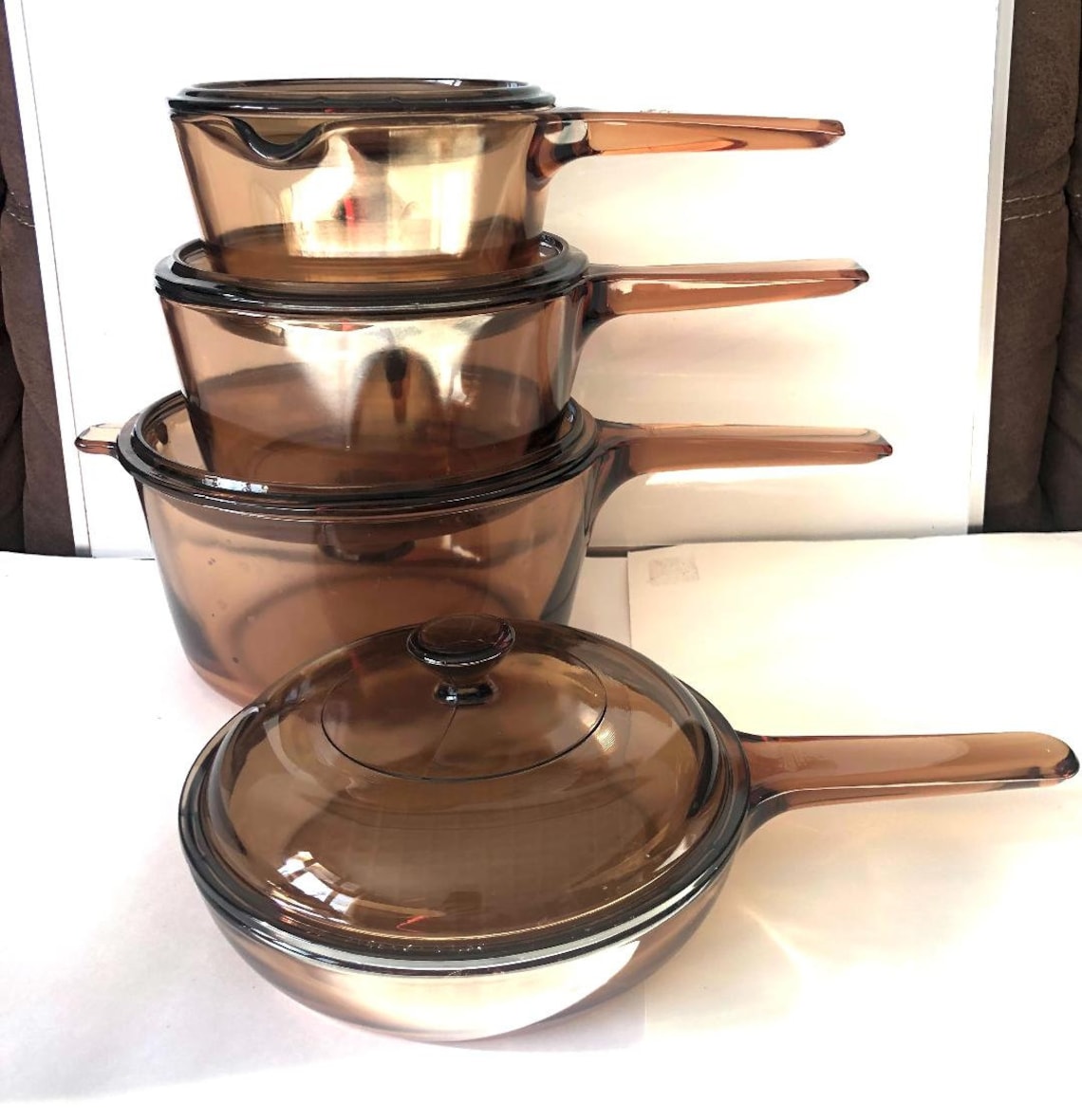 Vision Amber Cookware From 0.5L 1L 1.5L 2.5L 5L Pot Fry Pans | Etsy