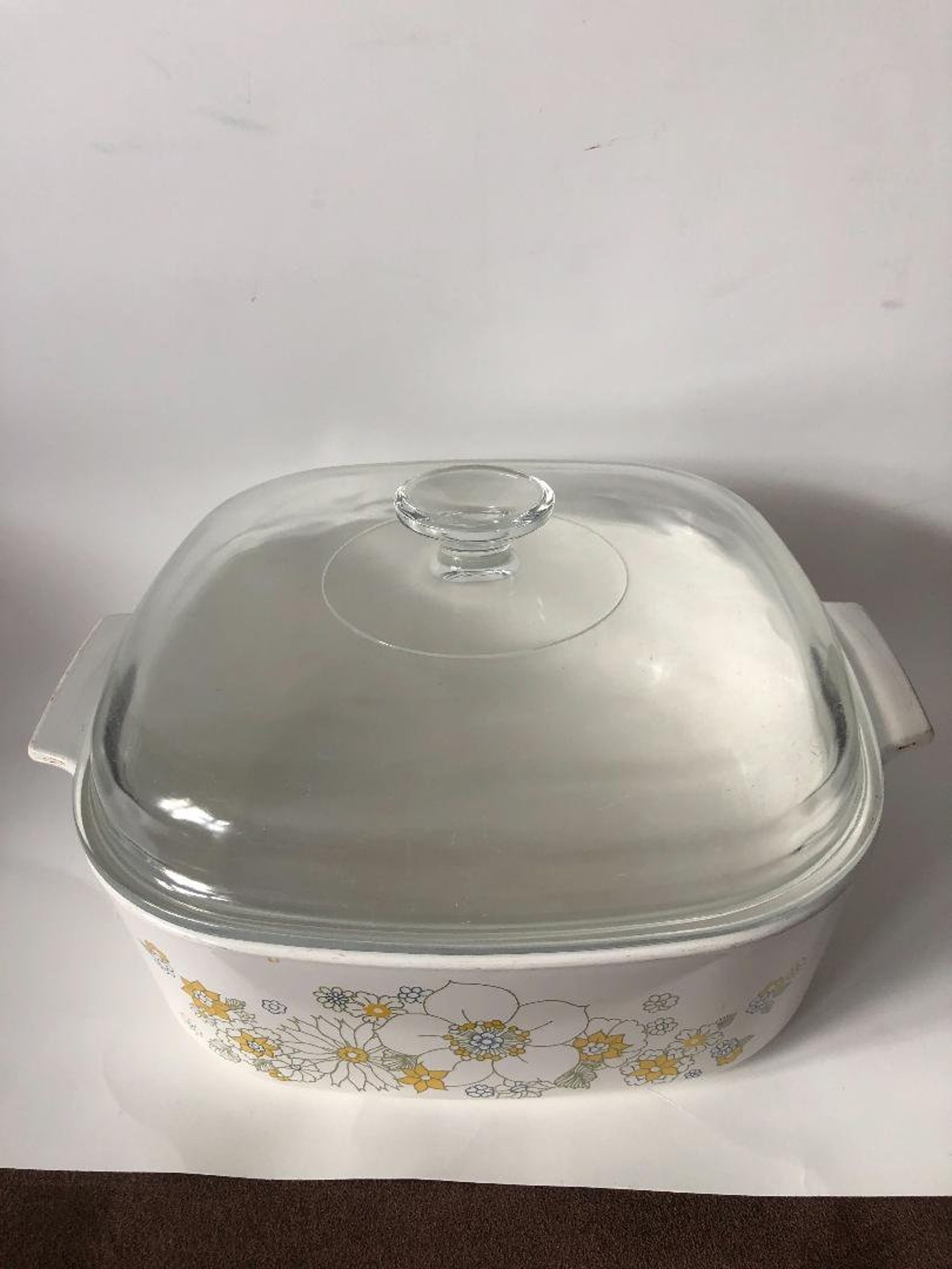 Corningware Yellow Flower Bouquet Floral Saucer to 4.5L - Etsy