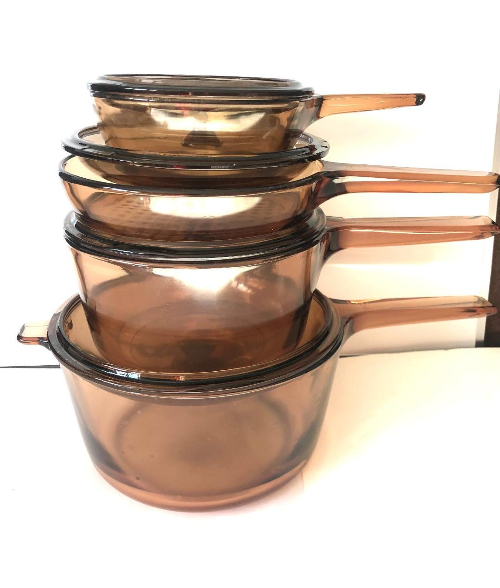 Vision Amber Cookware From 0.5L 1L 1.5L 2.5L 5L Pot Fry Pans | Etsy