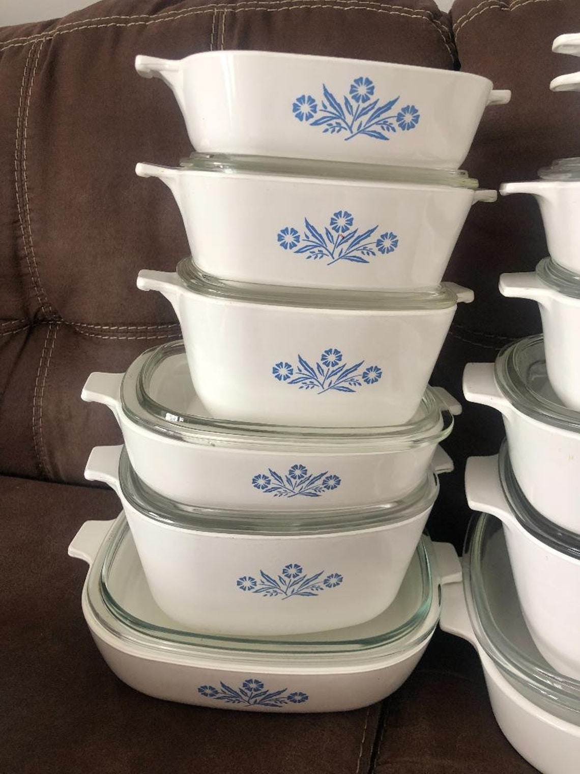 Corningware Blue Corn Flower Pattern Casserole Baking Dishes - Etsy