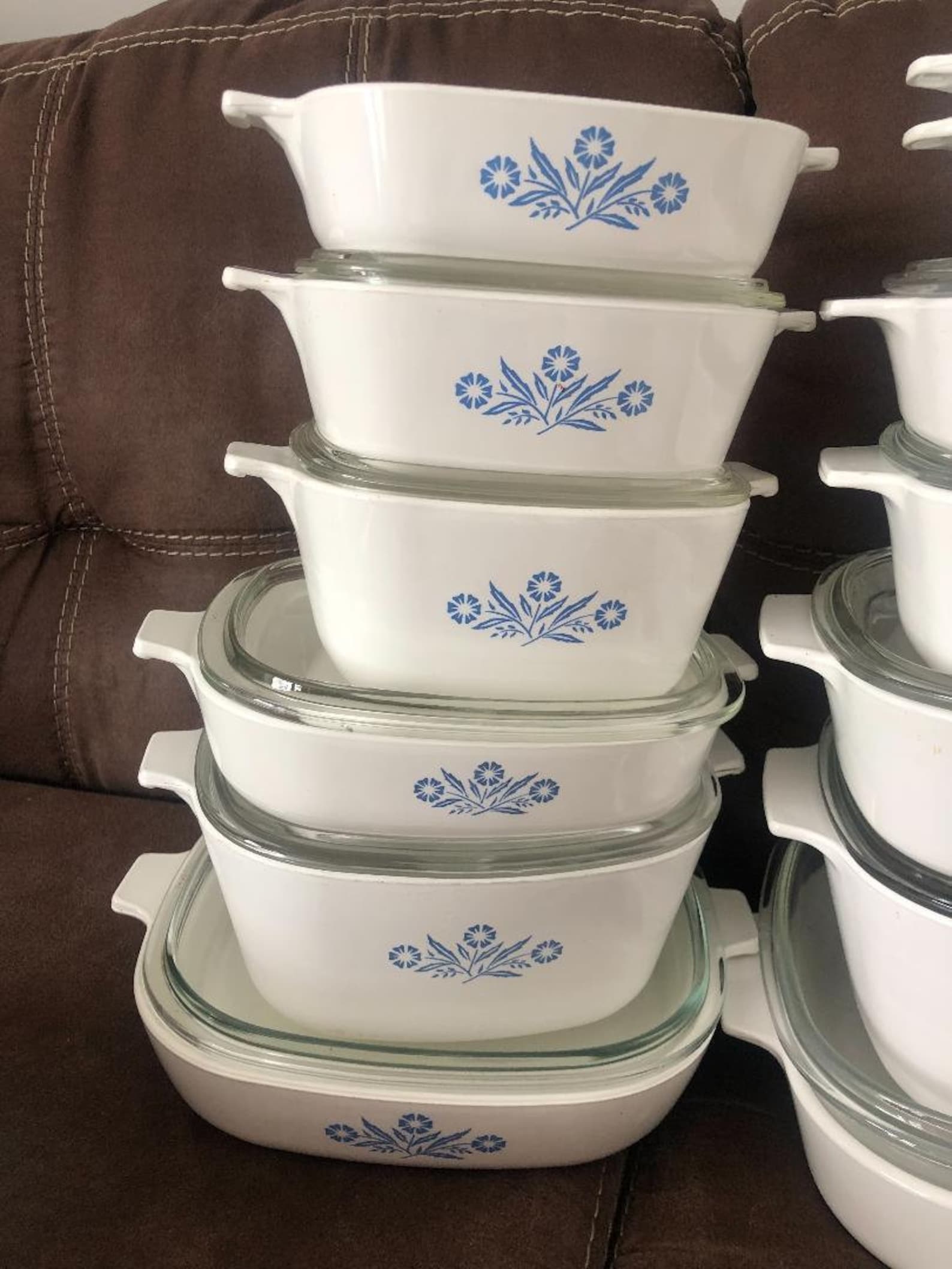 Corningware Blue Corn Flower Pattern Casserole Baking Dishes - Etsy