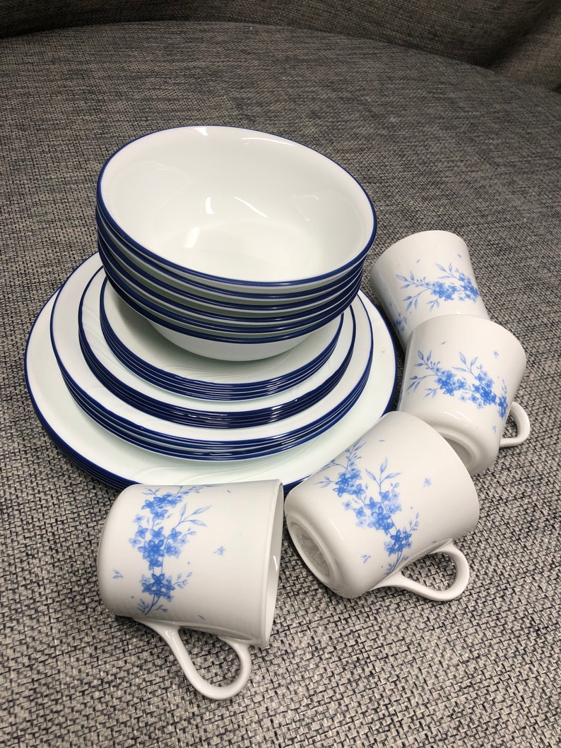 26 Pcs Corelle Impressions Celestial Blue Dinner Soup - Etsy