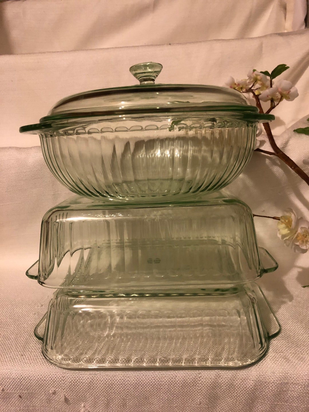 Pyrex Green Bakeware Various Sizes - Etsy