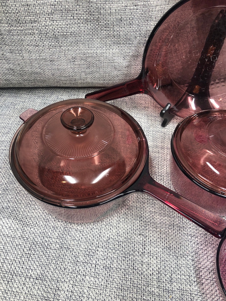 Vision Cranberry 0.5L, 1L, 1.5L, 2.5L +lid & 10” Skillet - Etsy